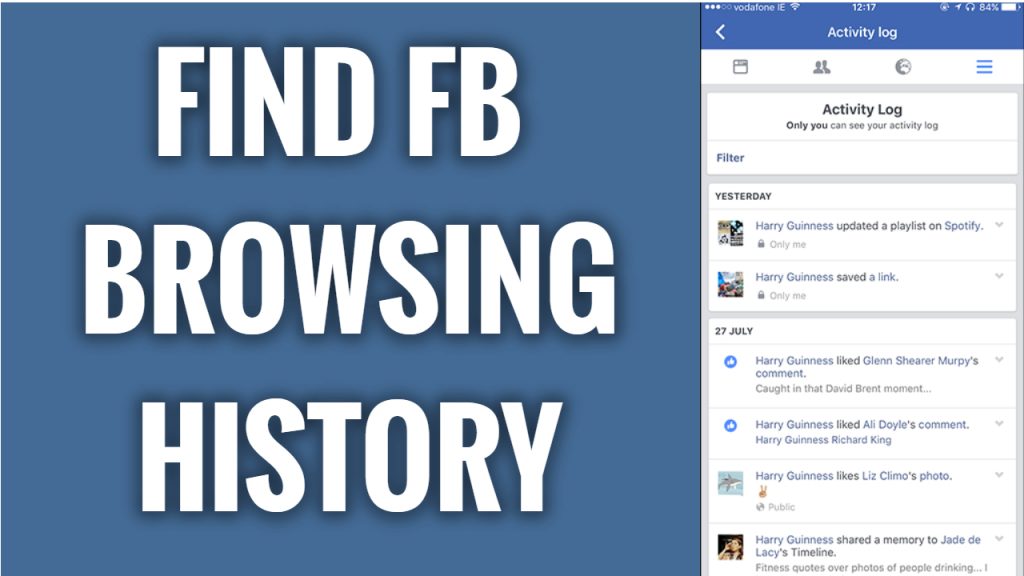 Where To Find Your Browsing History On Facebook App FreewaySocial