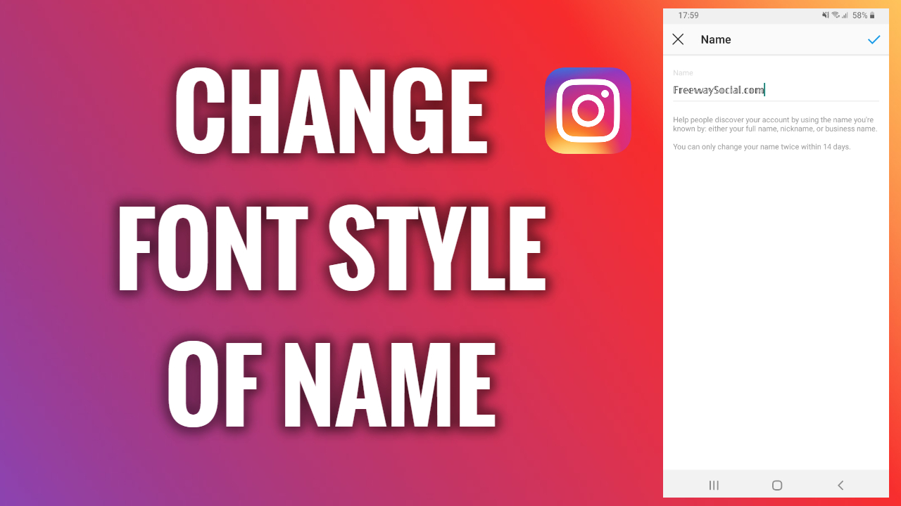 How To Change Font Style Of An Instagram Name FreewaySocial How To Change Font Style Of An Instagram Name FreewaySocial