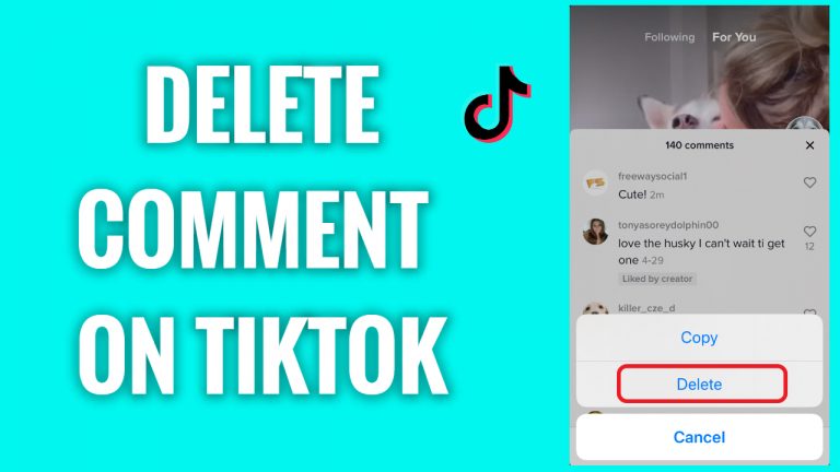 How To Delete Comment On TikTok FreewaySocial
