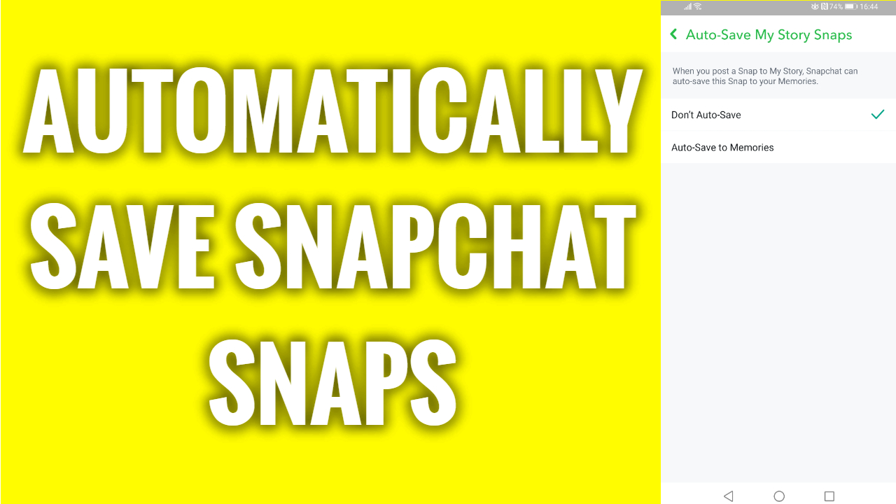 How To Automatically Save Snapchat Snaps FreewaySocial