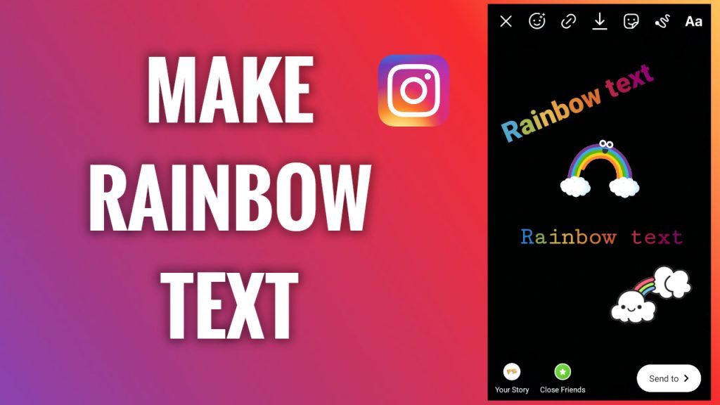How To Make Rainbow Text On Instagram FreewaySocial